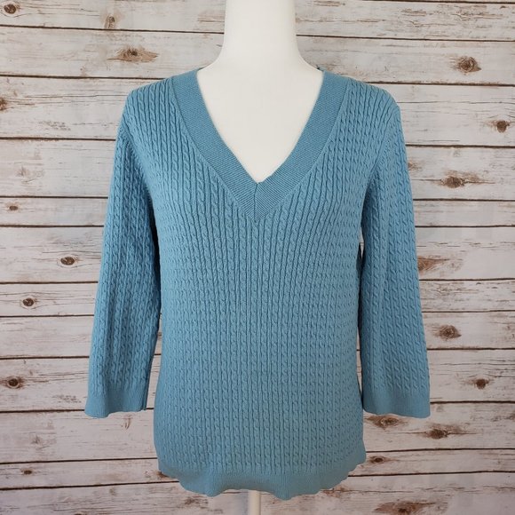 Anne Klein | Sweaters | Anne Klein Sport V Neck Sweater Size Xl | Poshmark
